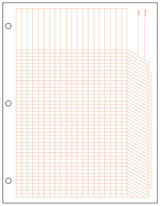 Vertical Numbered Graph Paper, 3/16" - Red - 500 Sheet Ream | Geyer ...