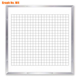 Dry Erase Grid Whiteboard, 1" Squares, 4' x 4', Aluminum Frame | Geyer ...