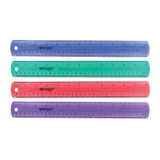 12" Acryl See Thru Ruler -- Box of 12 | Geyer Instructional Products