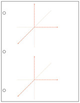 3-D Axis Graph Paper - Red -- 500 Sheet Ream | Geyer Instructional Products