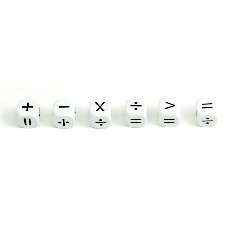 Operations Dice -- 80/BG 20MM, Add, subtract, Multiply, Divide, Equal ...