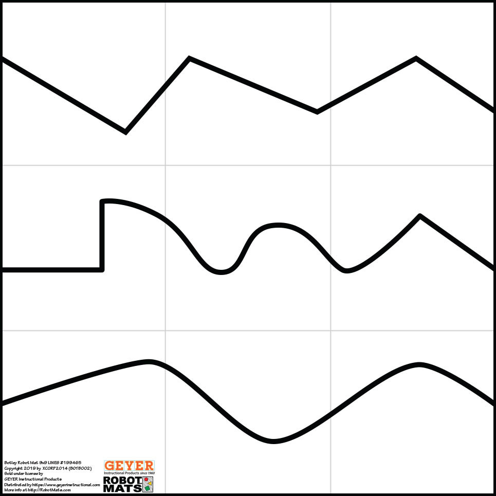Botley Bot Grid Mat - 9" Squares - 27" x 27" | Geyer Instructional Products