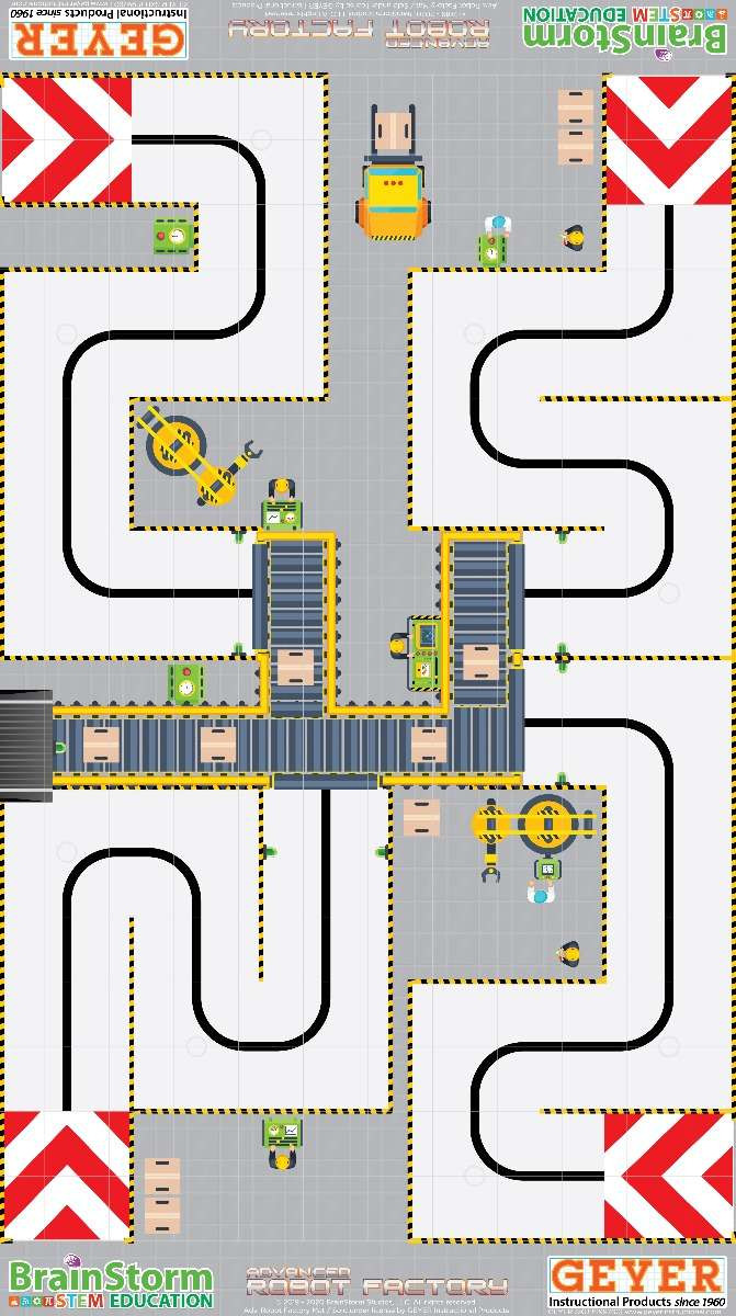 BrainStorm STEM Education Robotics Activity Mat: Maze, 80" x 44.75 ...