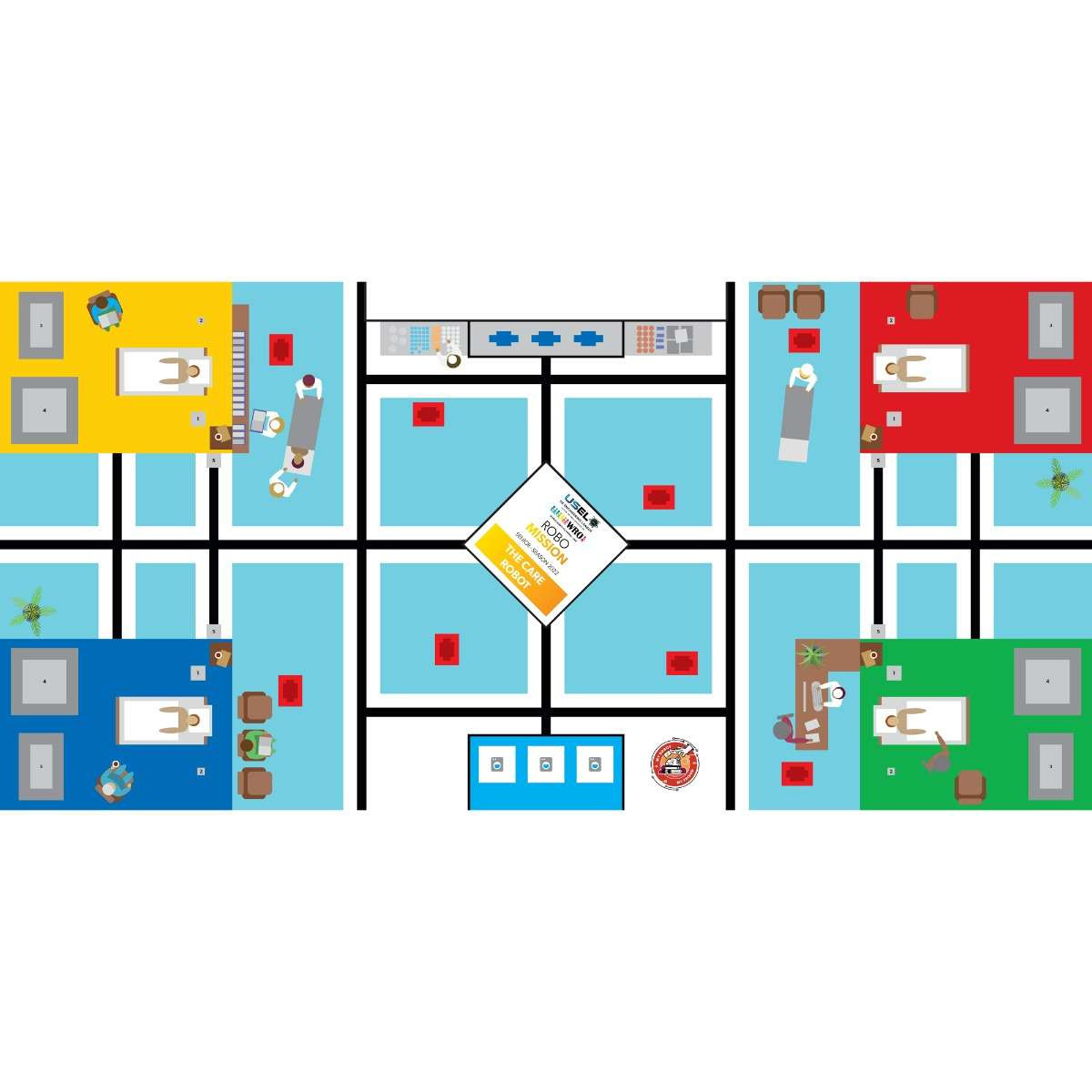 WRO 2022 Junior Regular Competition Mat, My Robot My Friend | Geyer ...