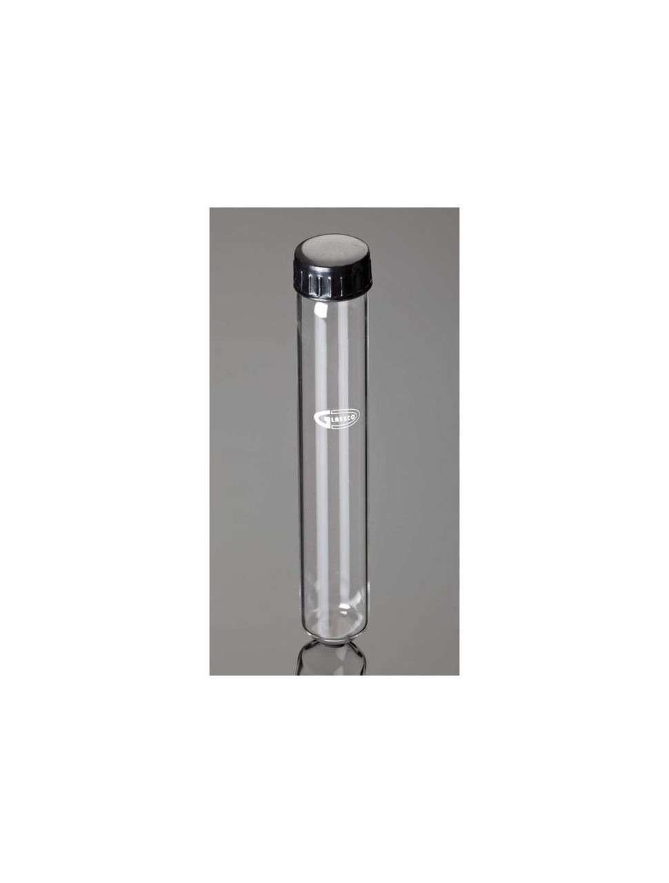 Culture Tube with Screw Cap, 50mL, 12/PK - 25x150mm - Round Bottom ...