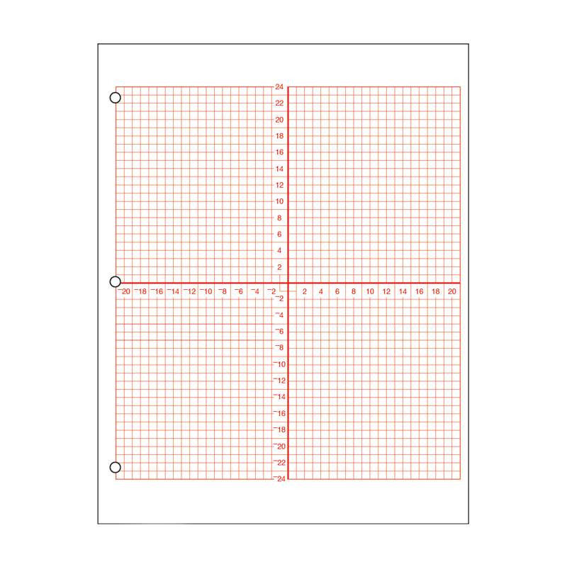 3-D Axis Graph Paper - Red -- 500 Sheet Ream | Geyer Instructional Products
