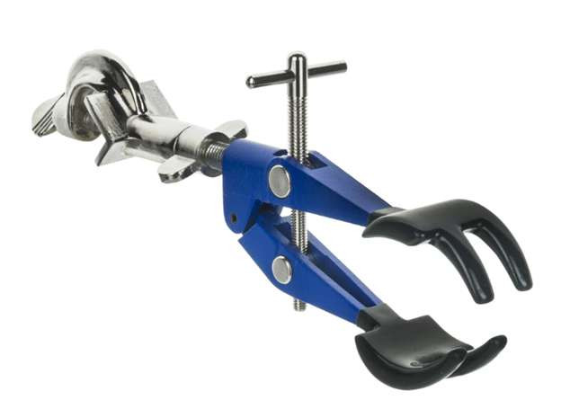8" clamp with attached 19" chain and vinyl coated prongs with stainless ...