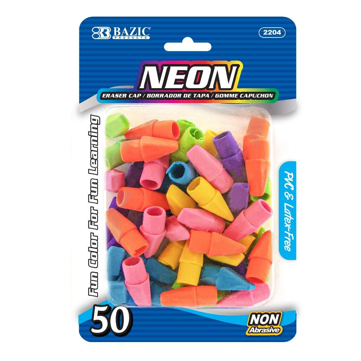 Neon Eraser Cap (20/Pack) 24 Pack | Geyer Instructional Products