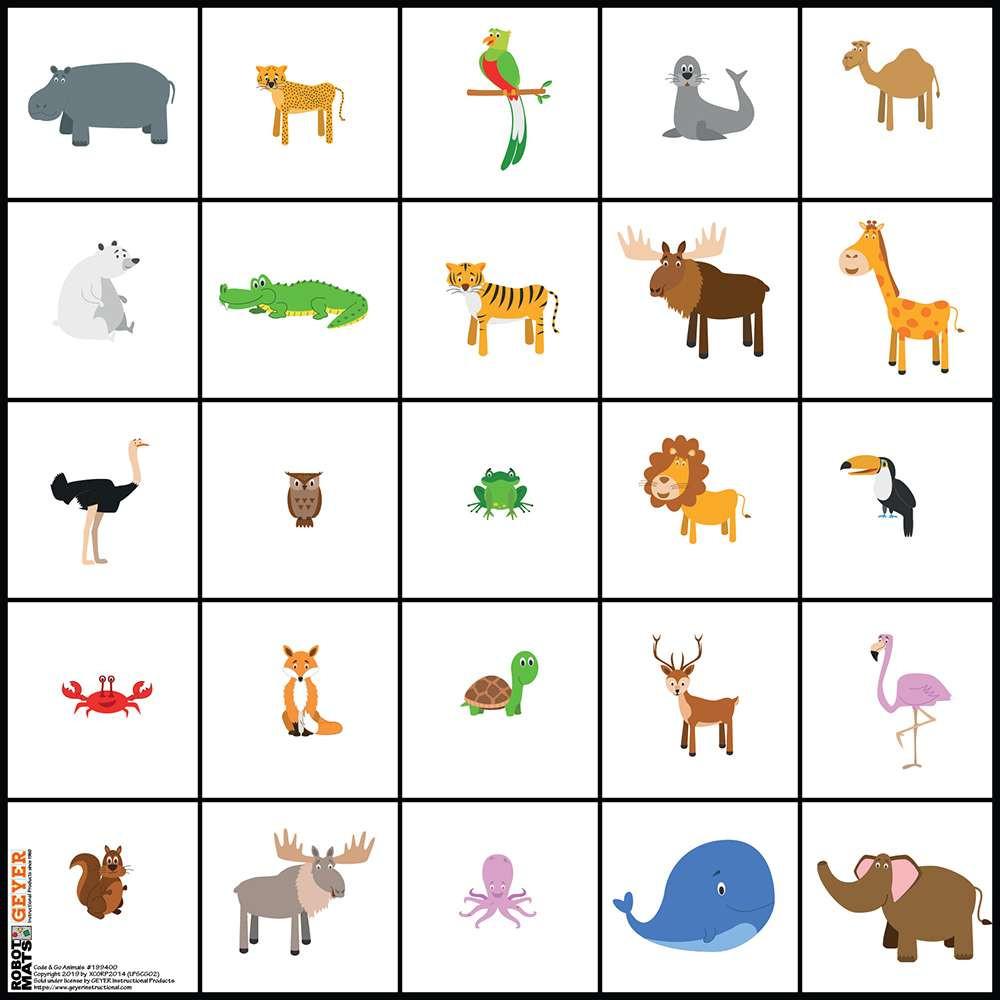 Numbers Code & Go Robotics Mat, 25" x 25" | Geyer Instructional Products