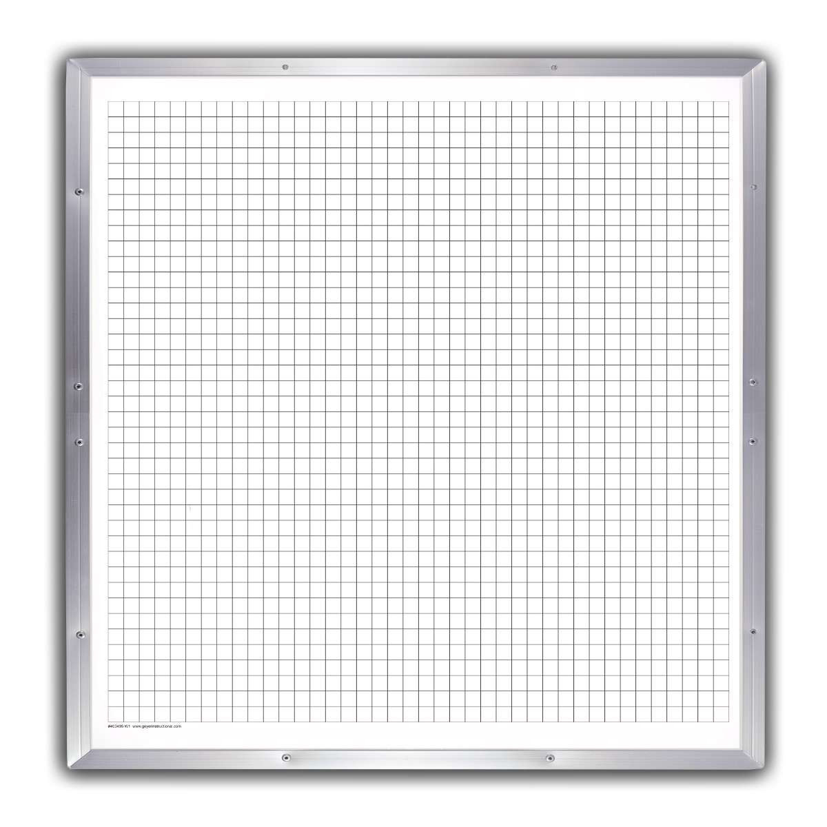 Dry Erase Grid Whiteboard, Venn diagram, 1" square grid background, 4 ...