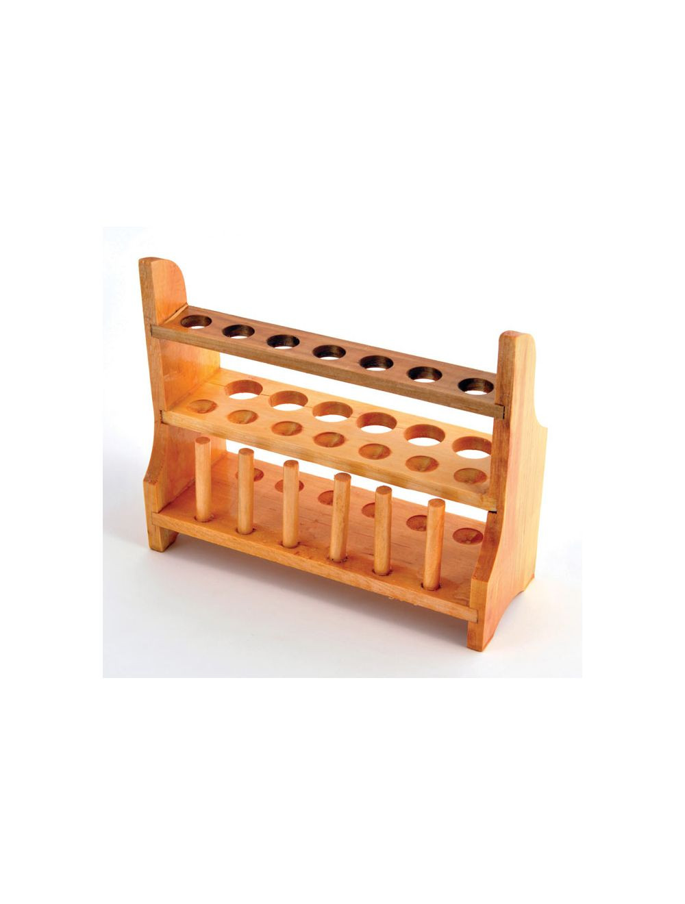 Test Tube Rack, 9 Inch - 12 Tube Capacity - Wooden, Beechwood | Geyer ...
