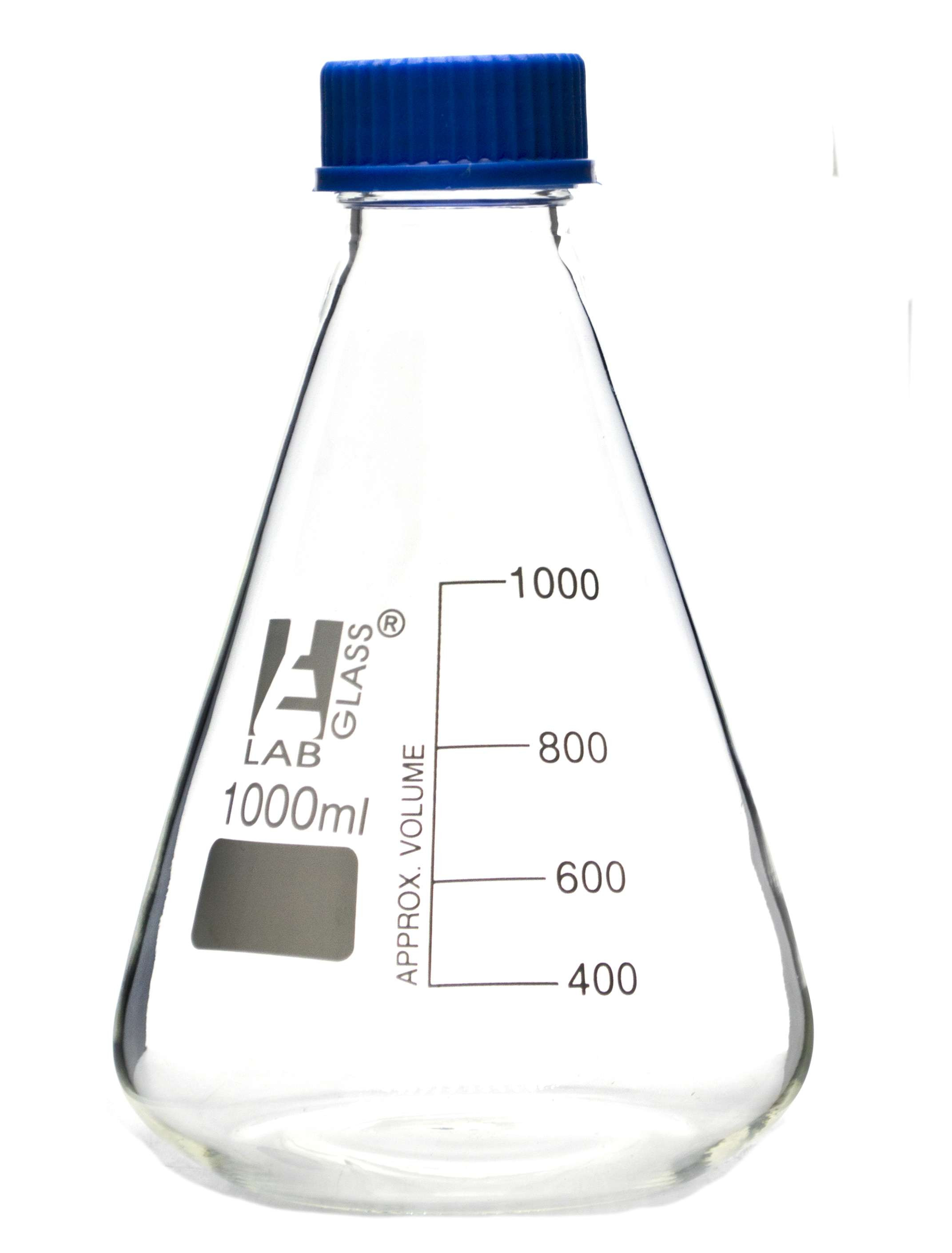 Erlenmeyer Flask, 2000ml - Borosilicate Glass - Wide Neck, Conical ...