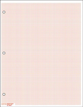 3 GRID GRAPH PAPER, 1/8" RED - 500 Sheet Ream | Geyer Instructional ...