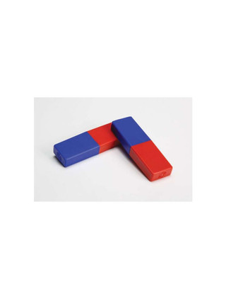 Plastic Cased Bar Magnet Pair - Blue/Red - 224928 | Geyer Instructional ...