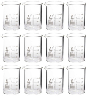 Beaker, Griffin Style, 100ml Capacity, Borosilicate Glass, Graduated.