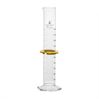 1000mL Class B Graduated Cylinder, Hex Base, Blue Graduations