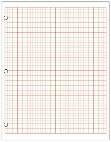 Decimal Graph Paper, 1/5" - Red - 500 Sheet Ream | Geyer Instructional ...