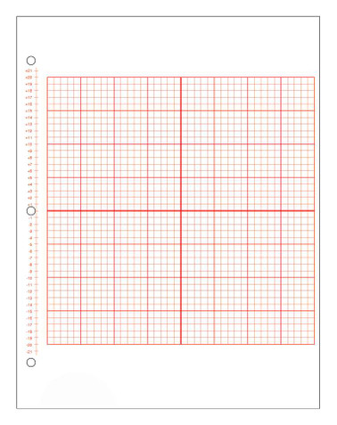 Vertical Numbered Graph Paper, 3/16" - Red - 500 Sheet Ream | Geyer ...