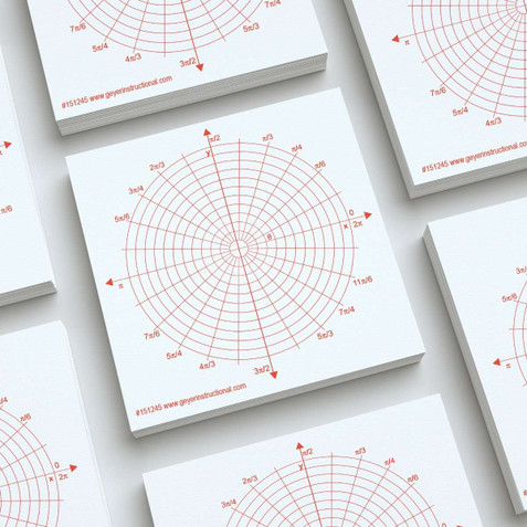 Graphing 3M Post It Notes Polar Radians | Geyer Instructional Products