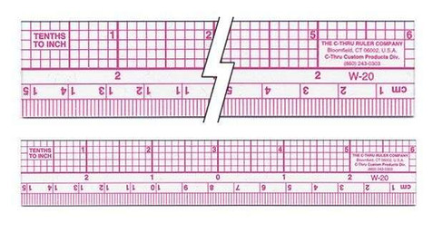 10ths Graph/Metric Ruler 6" | Geyer Instructional Products