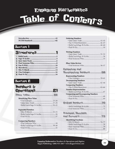 Engaging Mathematics: Numbers & Operations and Algebra (Grades 2-4 ...