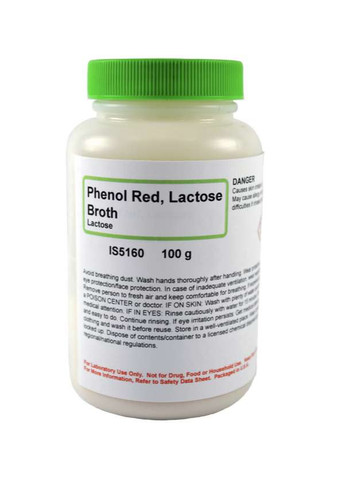 Phenol Red Lactose Broth 100G, 21 G/L | Geyer Instructional Products