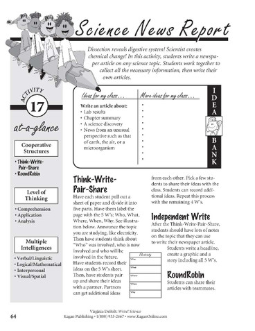Write! Science (Grades 4-9) | Geyer Instructional Products
