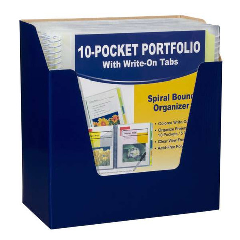 10-Pocket Poly Portfolio with Write-On Tabs (Set of 12 Portfolio ...