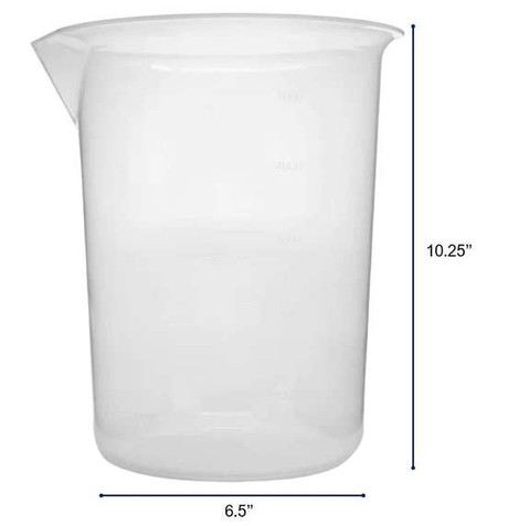 5000ml Beaker - Polypropylene, with 200ml graduated lines | Geyer ...