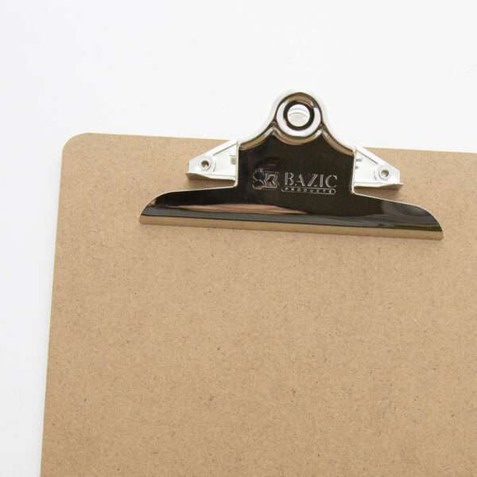 Standard Size Hardboard Clipboard w/ Sturdy Spring Clip 24 Packs ...