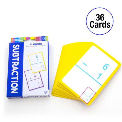Subtraction Flash Cards (36/Pack) 24 Pack | Geyer Instructional Products