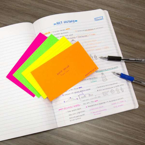75 Ct. 3" X 5" Ruled Fluorescent Colored Index Card | Geyer ...