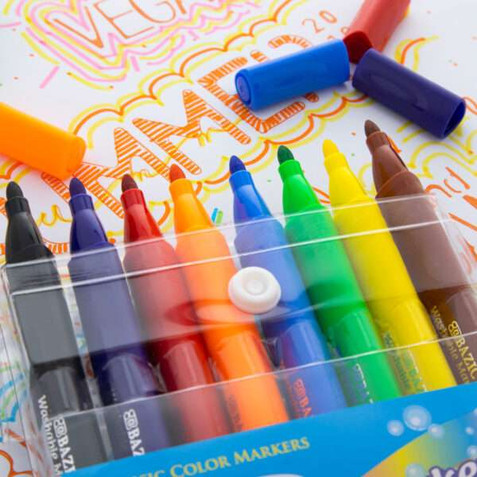 8 Colors Jumbo Triangle Washable Markers 24 Pack | Geyer Instructional ...
