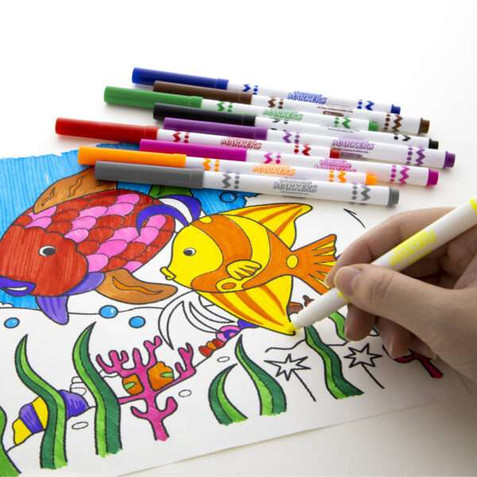 10 Colors Super Tip Washable Markers 24 Pack | Geyer Instructional Products