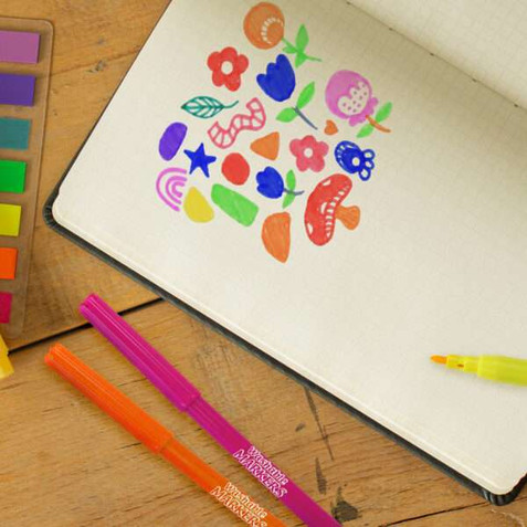 12 Classic Colors Fine Line Washable Markers 24 Pack | Geyer ...