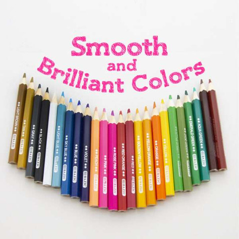 24 Mini Colored Pencils 24 Pack | Geyer Instructional Products