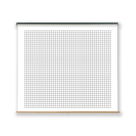 Pull-Down Dry Erase Chart - 1" Grid | Geyer Instructional Products