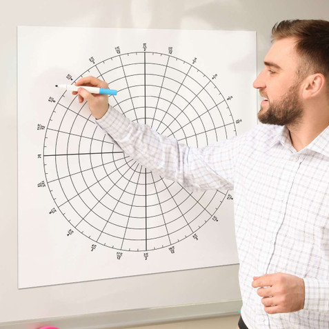 Static Cling Graph - Polar Circle | Geyer Instructional Products