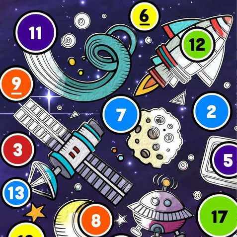 Paint by Math Cosmos Vinyl Banner | Geyer Instructional Products