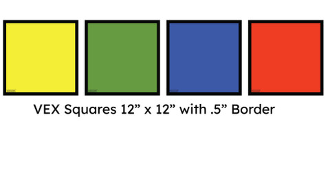 VEX 12'' x 12'' Set of 4 mats, 4 Colors | Geyer Instructional Products