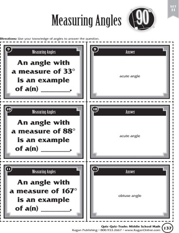 Quiz-Quiz-Trade: Math-Grade 6 | Geyer Instructional Products