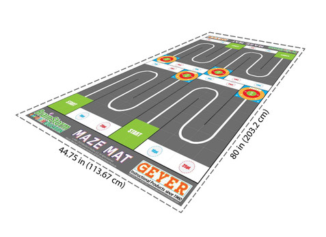 BrainStorm STEM Education Robotics Activity Mat: Maze, 80" x 44.75 ...