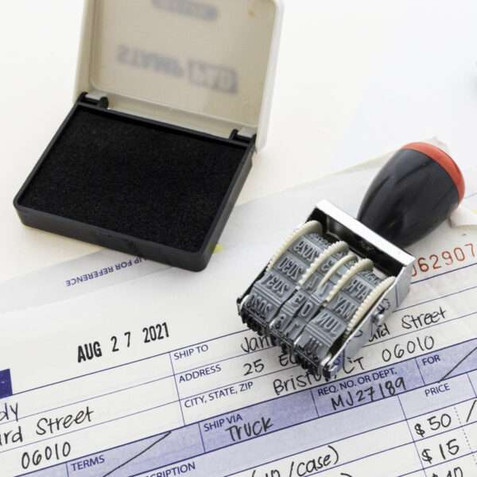 Date Stamp and Ink Pad (Black Ink) 24 Packs - 224276 | Geyer ...