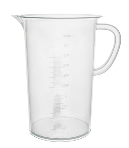Measuring Jug, 2000mL - Polypropylene Plastic - Raised Graduations ...