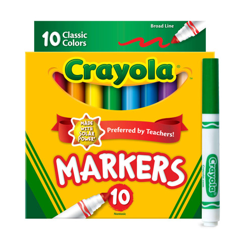 10 ct. Broad Line Markers | Geyer Instructional Products