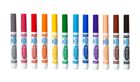 12 Ct Ultra-Clean Washable® Assorted, Broad Line Markers | Geyer ...