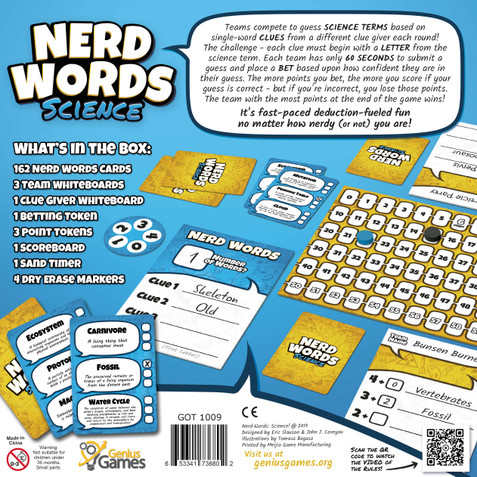 Nerd Words: Party Game about Science! | Geyer Instructional Products