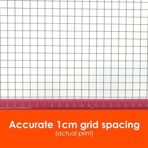 1cm Graph Paper Roll, 36" x 120", Black - Geyer Instructional Products