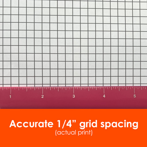 1/4" Graph Paper Roll, 36" x 120", Black - Geyer Instructional Products