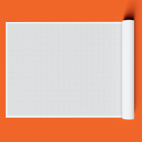 1/4" Graph Paper Roll, 36" x 120", Black - Geyer Instructional Products